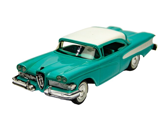 AMT 1958 Ford Edsel Hardtop Blue Friction Dealer Promo 1:25 Scale Model ...