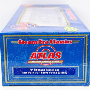 Atlas O Gauge Coors 40' Wood Reefer Train Car 5412 3-rail Limited ...