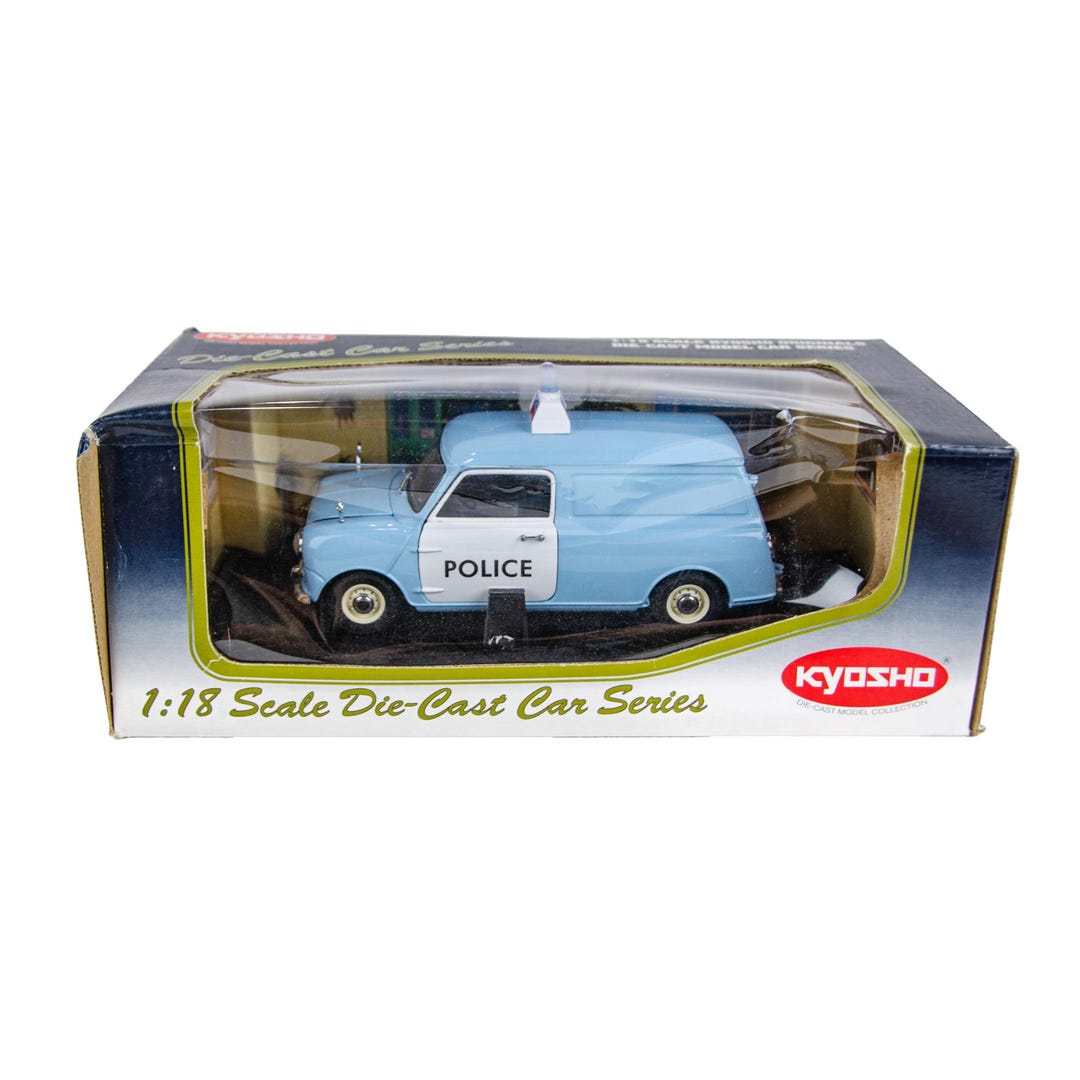 Kyosho 1:18 Scale Mini Van Police Diecast Model Car 08193B - Etsy