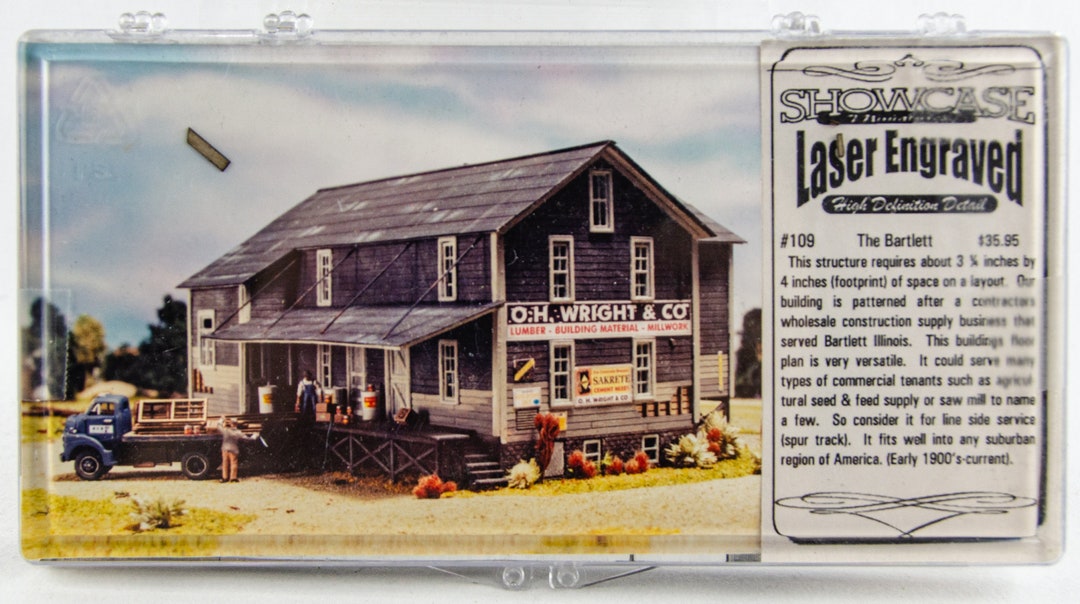 Showcase 1:160 N Scale Bartlett 109 Model Train Building Kit - Etsy