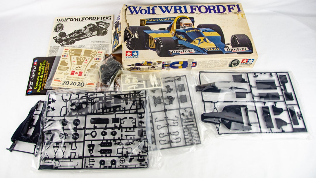 Tamiya Grand Prix Wolf WR1 Ford F1 Japan 1:20 Scale Model Race Car Kit ...
