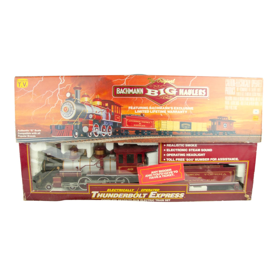 Bachmann 1:25 G Scale Big Haulers Thunderbolt Express Electric Model Train Set - Etsy