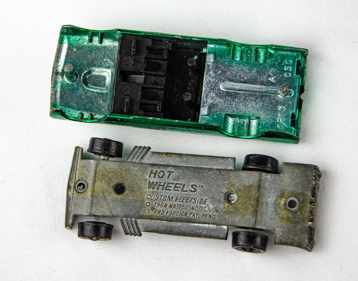 1968 Hot Wheels Mattel Redline Custom Fleetside Green 1:64 Scale ...