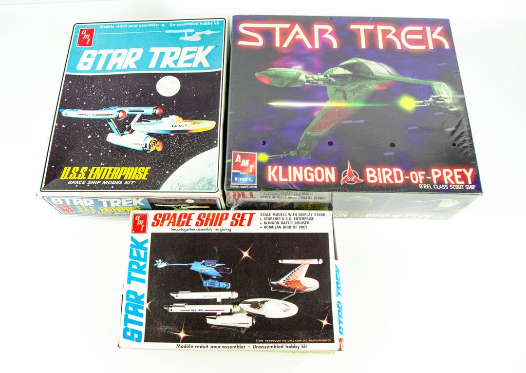 AMT Star Trek USS Enterprise Space Ship Model Lot + Command Bridge - Etsy