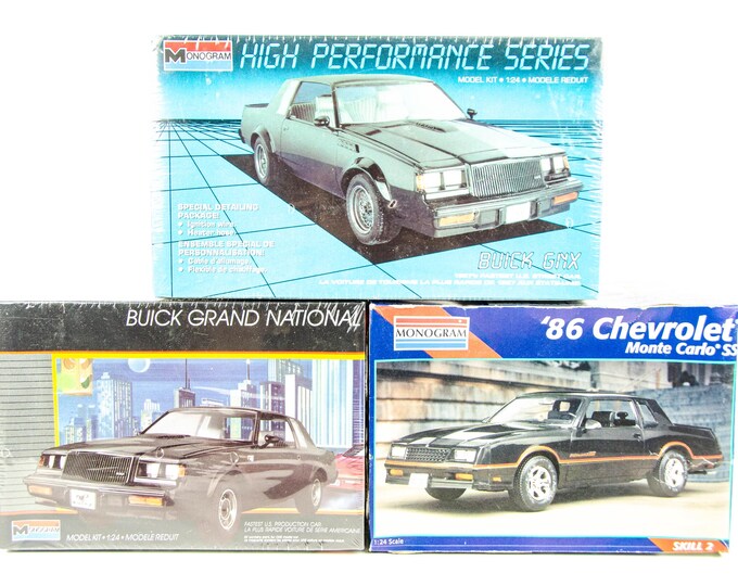 Monogram 1/24 Buick Grand National 2765 GNX 2784 86 Chevy Monte Carlo ...