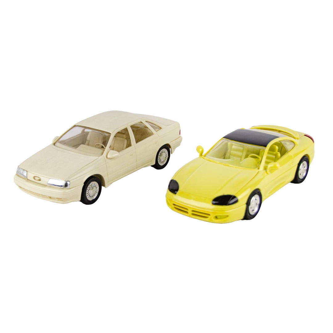 AMT ERTL Dodge Stealth & Ford Taurus Dealer Promo 1:25 Scale Model Car ...
