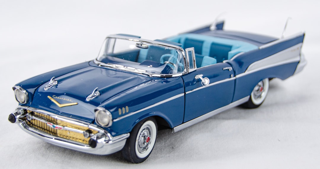 Franklin Mint 1:24 1957 Chevrolet Bel-air Convertible Chevy Diecast ...