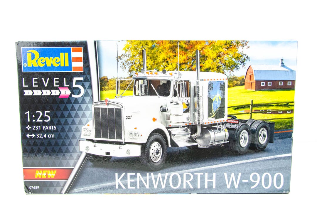 Revell 1/25 Kenworth W-900 Semi Tractor Truck Model Kit 07659 - Etsy