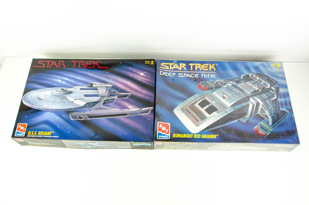 AMT Star Trek USS Reliant Model Spaceship + Deep Space Nine Runabout ...