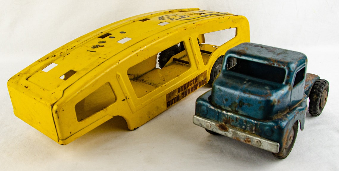 1950s Structo Auto Transport Car Hauler Tractor Trailer - Etsy