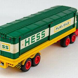 Vintage 1975 Hess Box Trailer With Oil Barrels & Original Box - Etsy