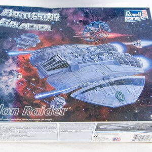 Rare Revell Battlestar Galactica Cylon Raider 85-3616 Plastic Model Kit ...