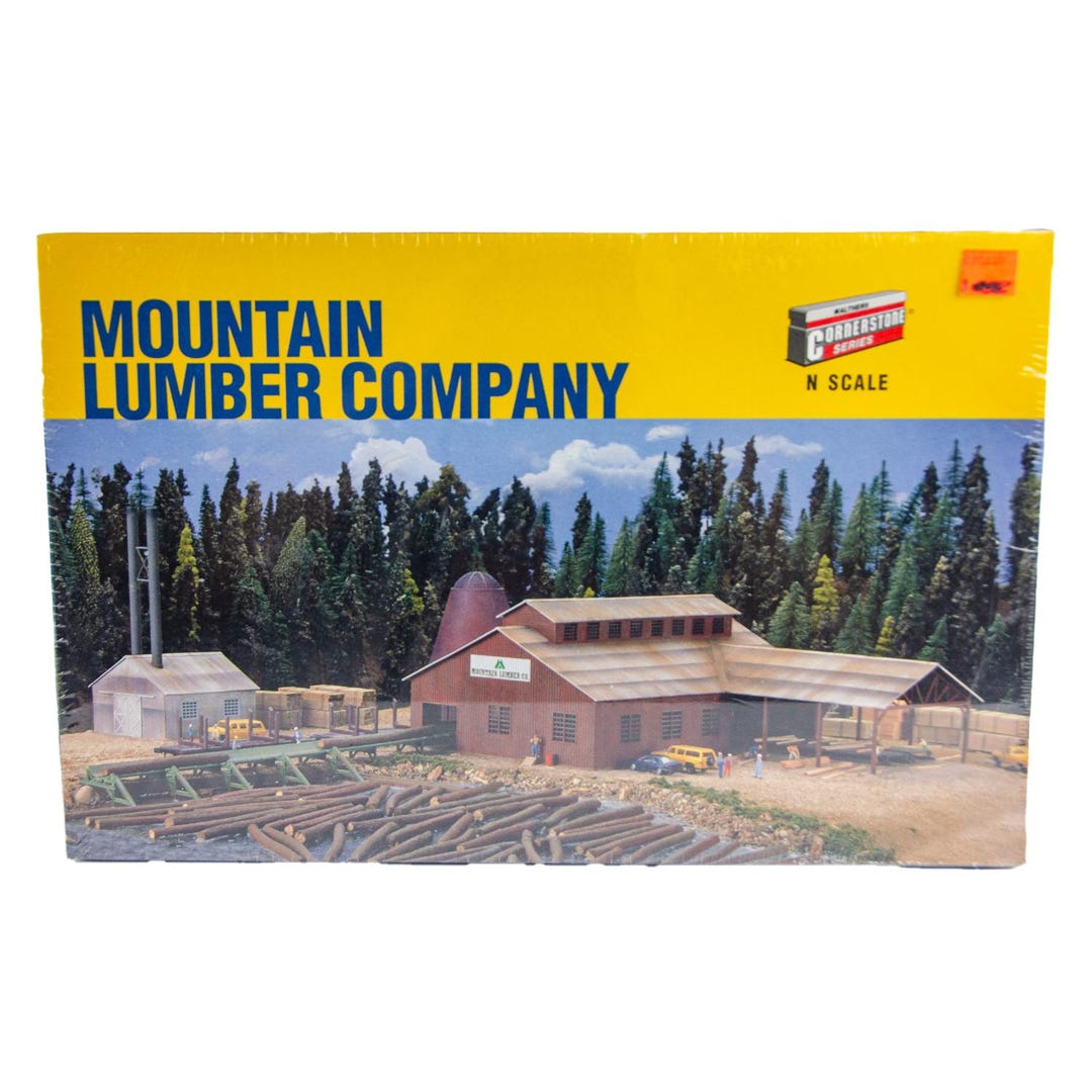 Walthers Cornerstone Model Train N Scale Mountain Lumber Building Kit ...