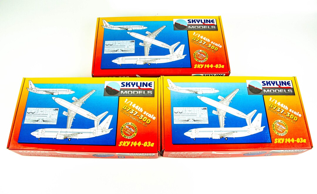 Skyline Models 1/144 Model Airplane Kit Lot of 3 B737-300 SKY144-03A - Etsy