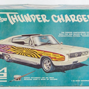Rare Vintage MPC 1:25 Scale Dodge Thunder Charger Plastic Model Car ...