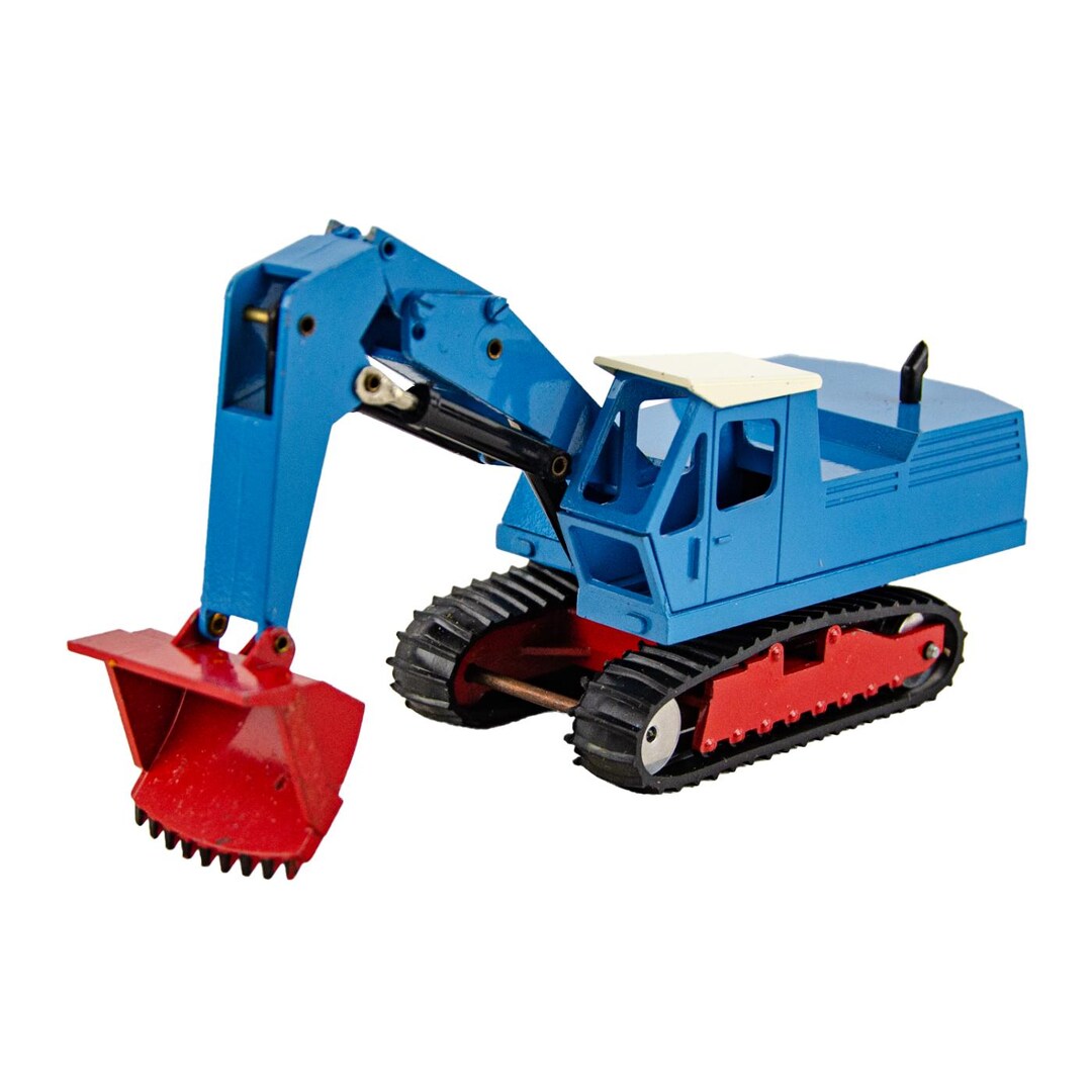 Gescha Midi Modell 280 Front End Loader Excavator Blue German 1:50 ...