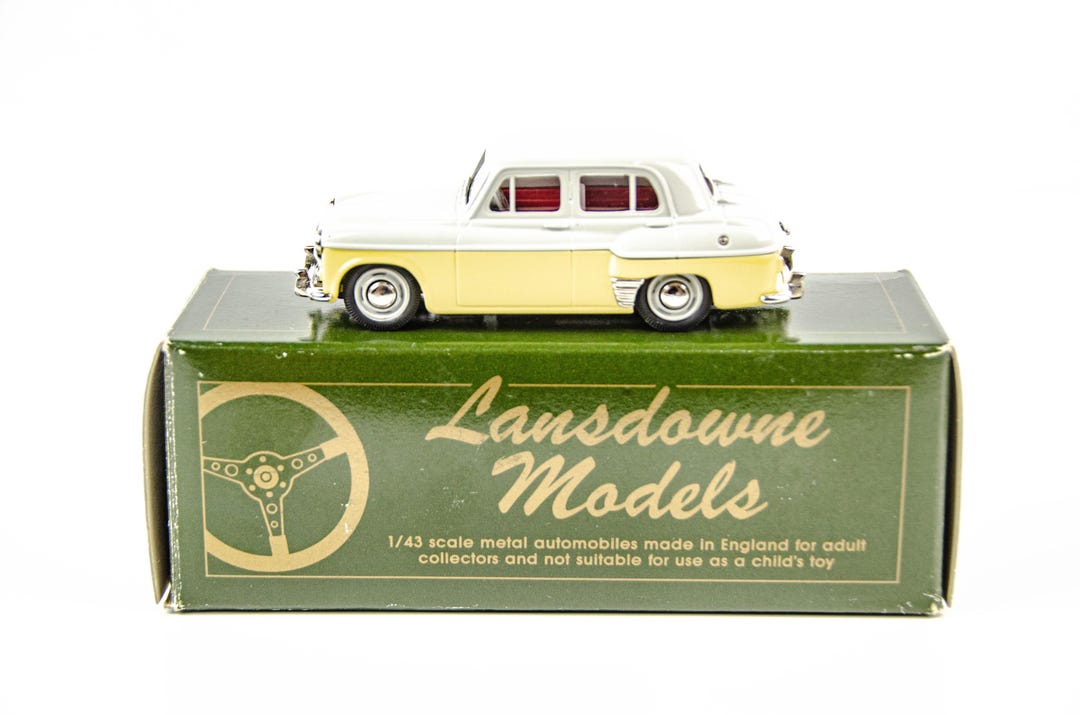 Lansdowne Models 1/43 1956 Hillman Minx White & Yellow Diecast Model ...