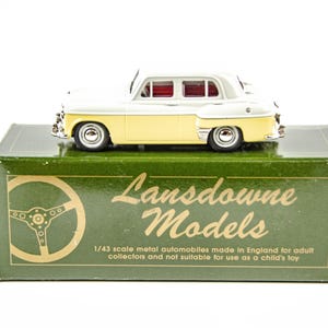 Lansdowne Models 1/43 1956 Hillman Minx White & Yellow Diecast Model ...