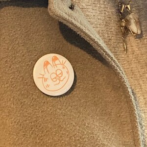 Garfield Badge 38mm Size Fan Garf - Etsy