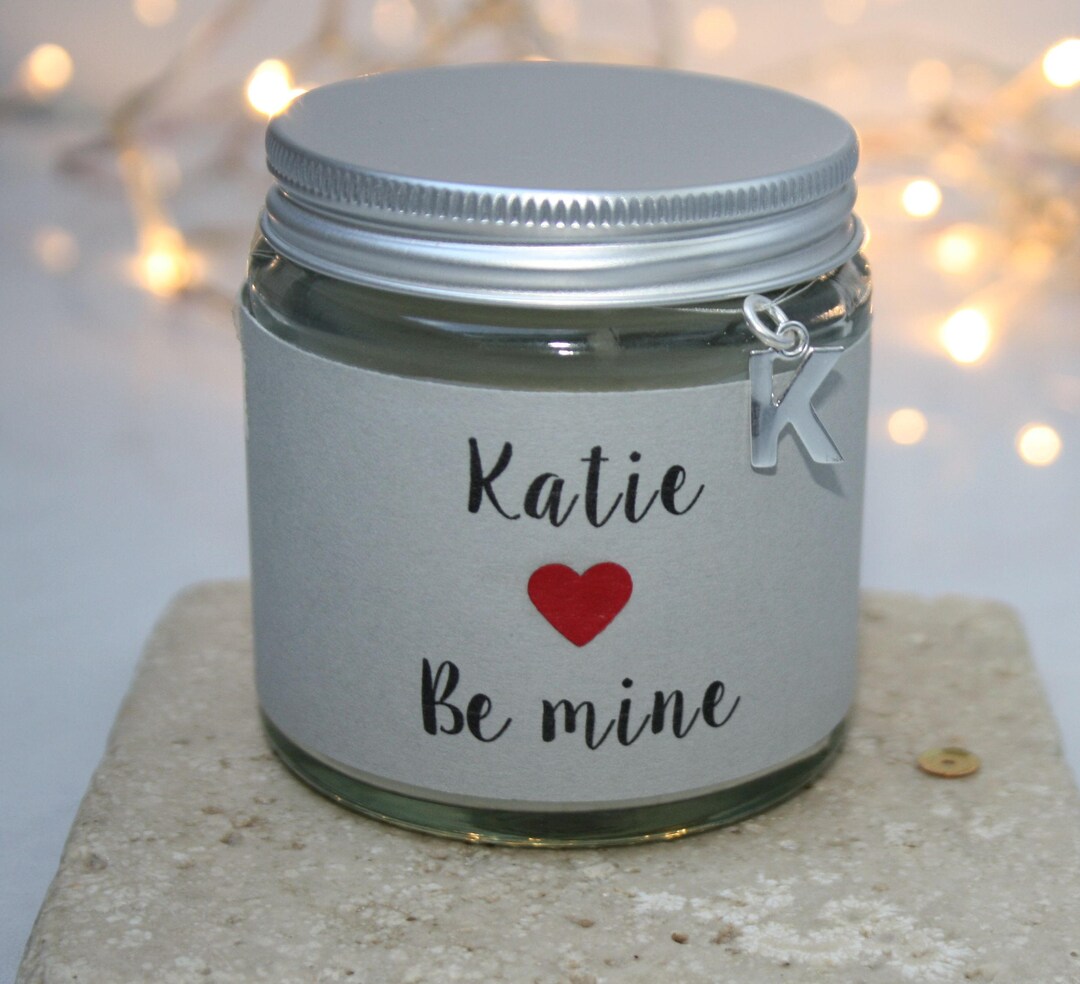 Personalised 'be Mine' Candle, Birthday Gift for Her, Girlfriend Gift ...
