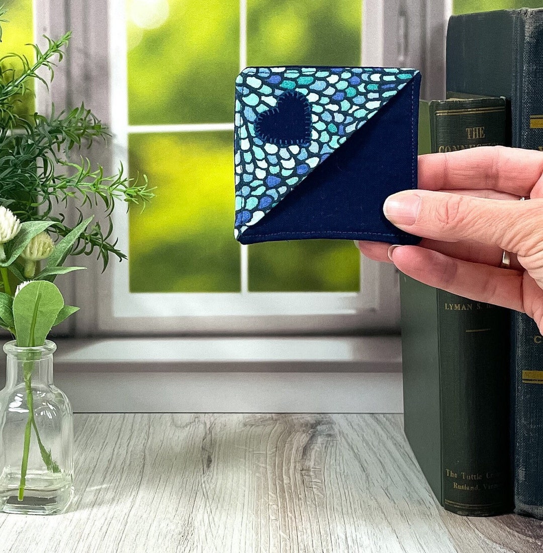 Indigo Blue Corner Bookmark, Corner Page Marker, Bookish Gift, Heart ...