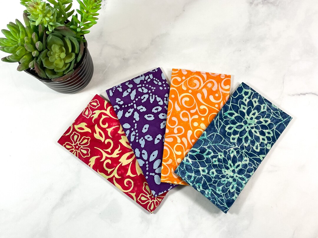 Checkbook Wallet Checkbook Cover Batik Fabric Checkbook - Etsy