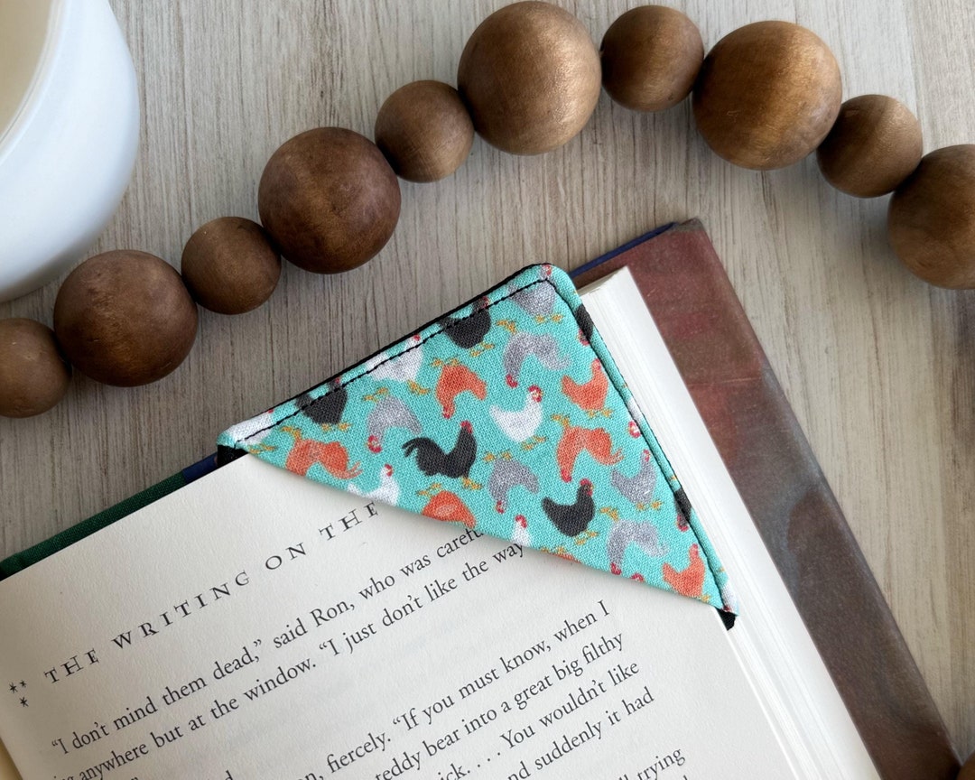 Custom Bookmarks With Saying Insert, Chicken Lady Gift, Cute Fabric ...