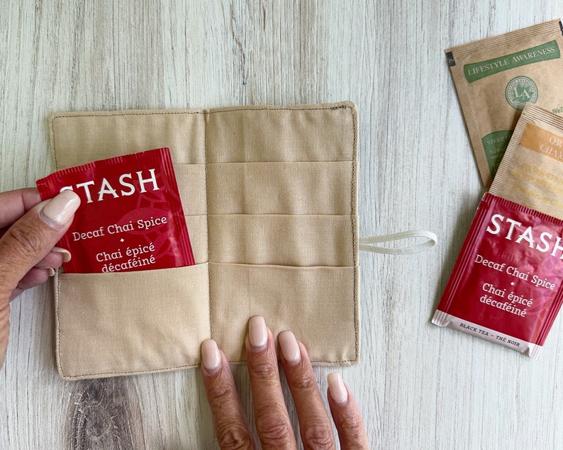 Tea Bag Holder for Tea Drinker, Tea Wallet for Herbal Tea Storage, Tea ...