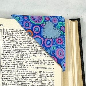 Modern Corner Bookmark, Corner Page Marker, Bookish Gift, Blue Heart ...