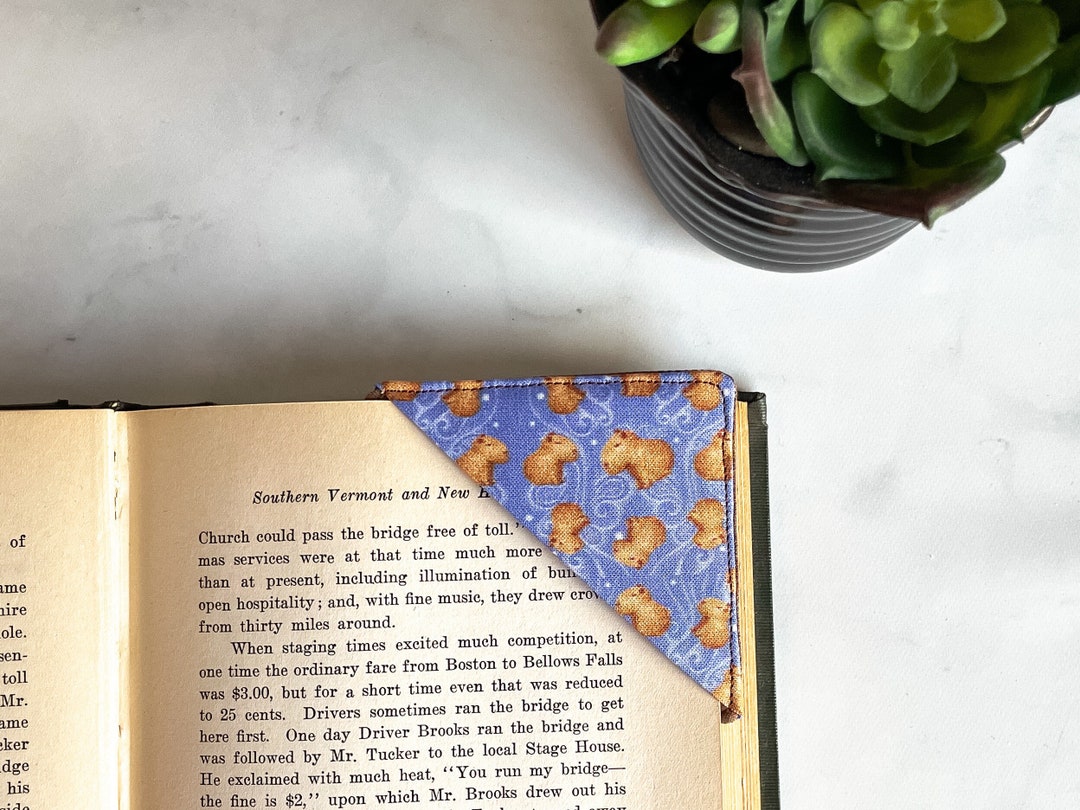 Capybara Bookmark, Fabric Corner Bookmark, Unique Holiday Gifts for ...