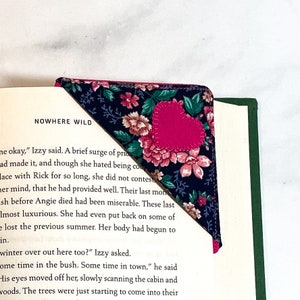 Corner Bookmark With Cutecore Vibe, Fabric Book Marker for Booktrovert ...