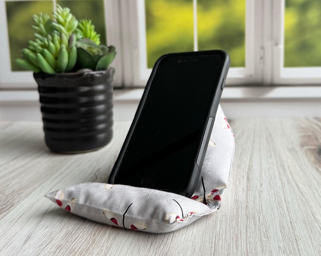 Dragonfly Cell Phone Stand for Desk, Phone Wedge Pillow, Womens Desktop ...