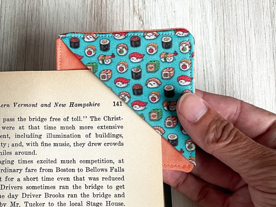 Cute Sushi Roll Fabric Corner Bookmark, Sushi Lover Gift Idea for Party ...