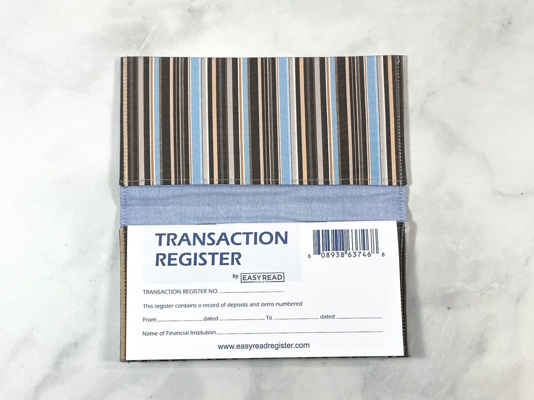 Checkbook Cover for Women, Handmade Checkbook Register and Duplicate ...