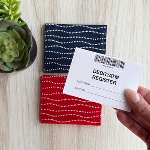 Debit Card Register Holder for Personal Finance, Income Expense Tracker ...