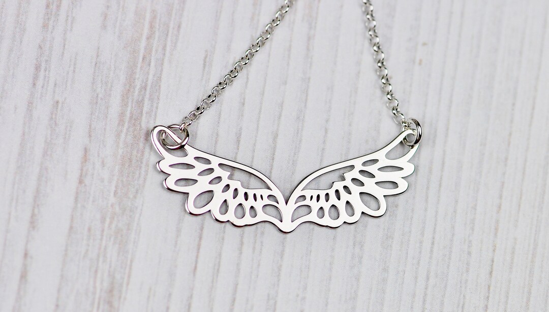 Wings Chain Necklace Sterling Silver 925 - Etsy