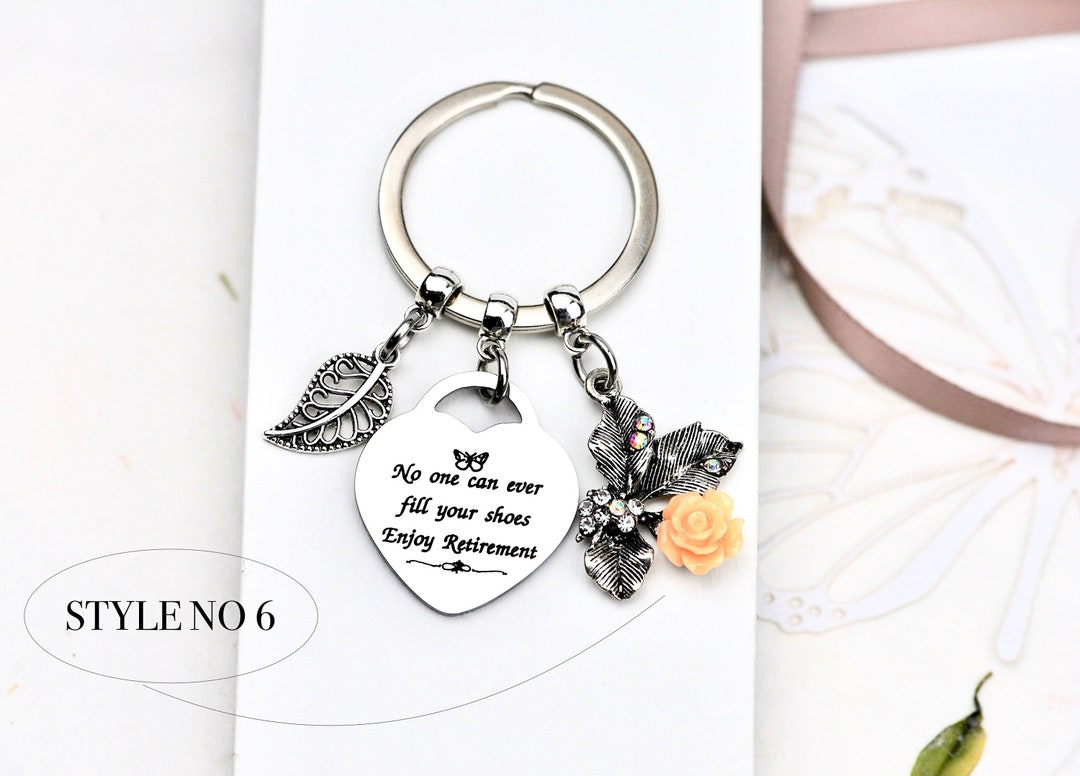 Retirement Gift for Her, Retirement Gift for Woman, Retirement Keychain ...