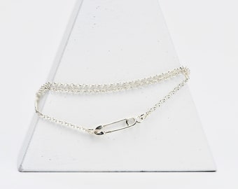 Safety Pin Necklace - Etsy