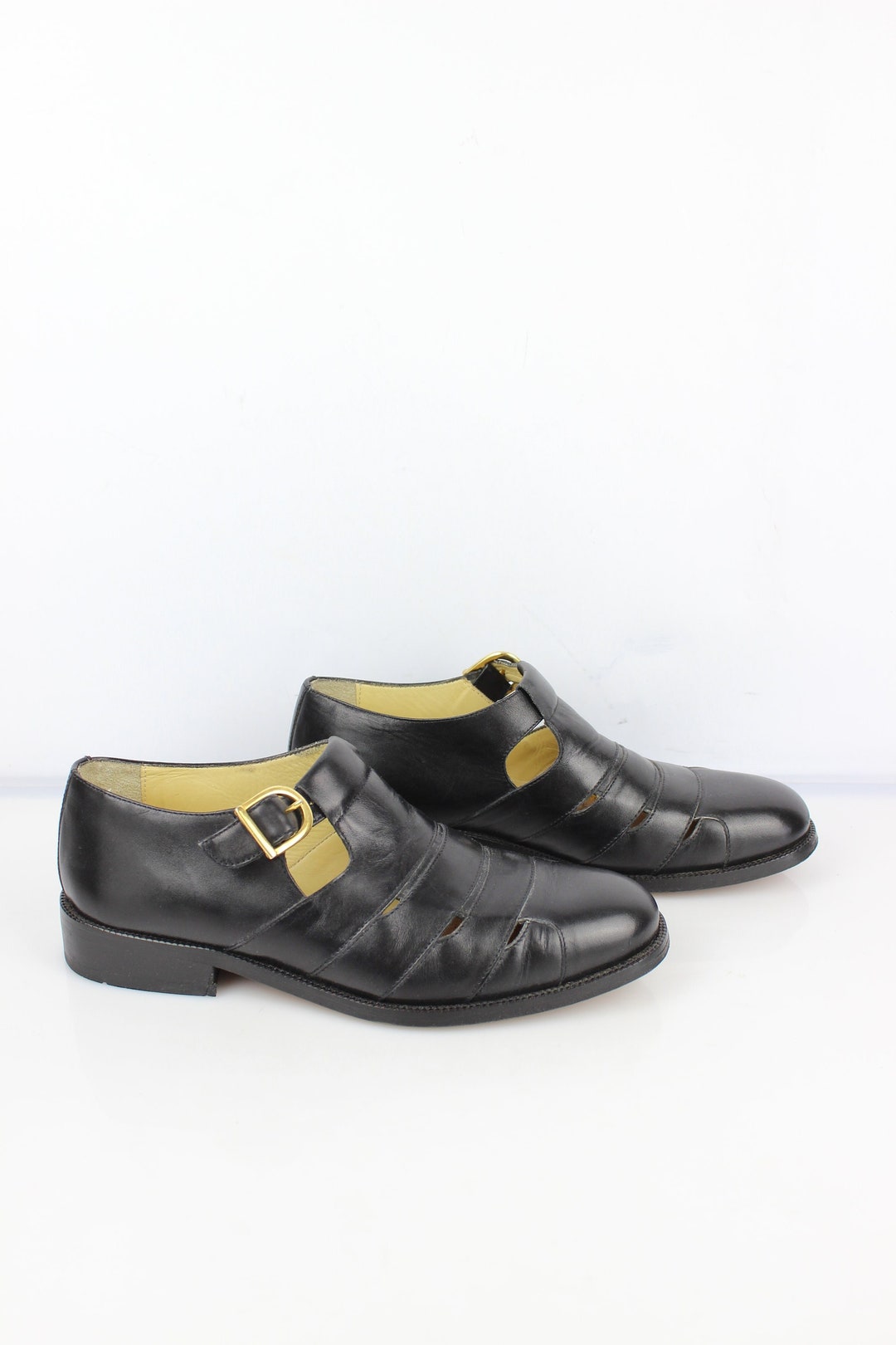 Vintage All-stitched Leather Sandals Blake Brett & Sons T 42 Very Good ...