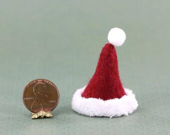 Miniature santa hats | Etsy