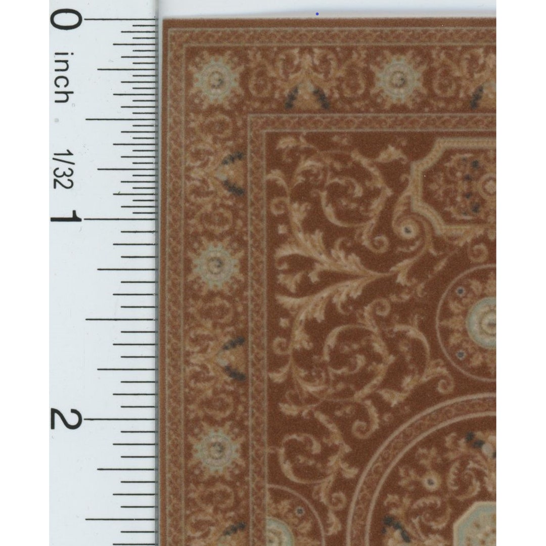 Dollhouse Miniature Small Neoclassic Rug - Etsy
