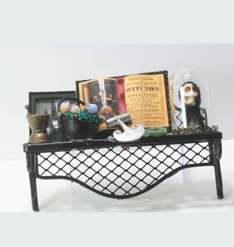 Artisan Halloween Witches Shelf in Black Wire Filled - Etsy