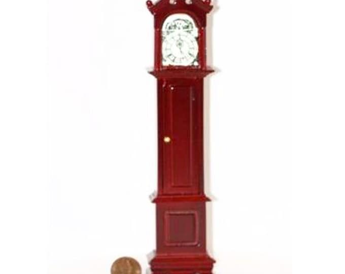 Dollhouse Miniature Grandfathers Clock in Cherry Wood - Etsy
