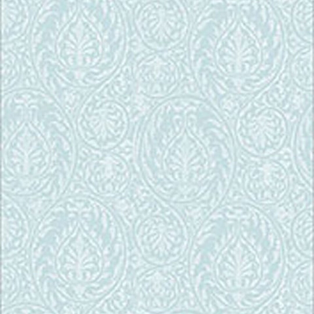 Dollhouse 1:12 Scale Wallpaper - Cottage Chic -damask Blue - Etsy