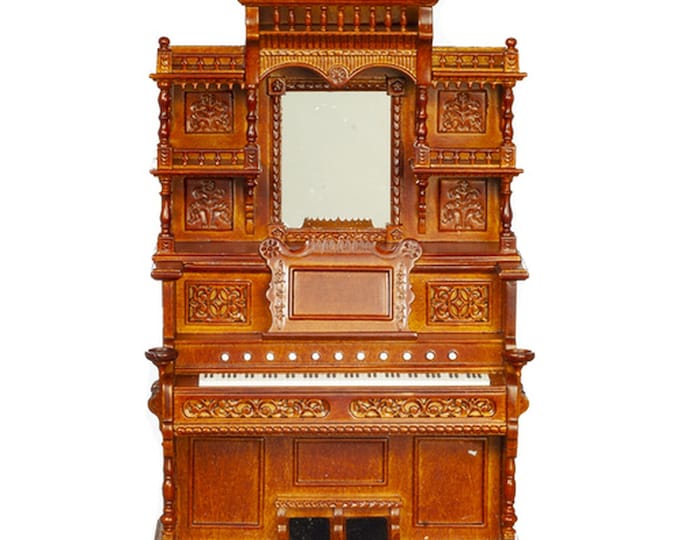 Dollhouse Miniature Victorian Pump Organ in Walnut by Town Square ...
