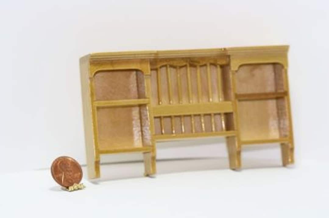 Dollhouse Miniature 1:12 Scale Oak Plate Rack & Wall Shelf - Etsy