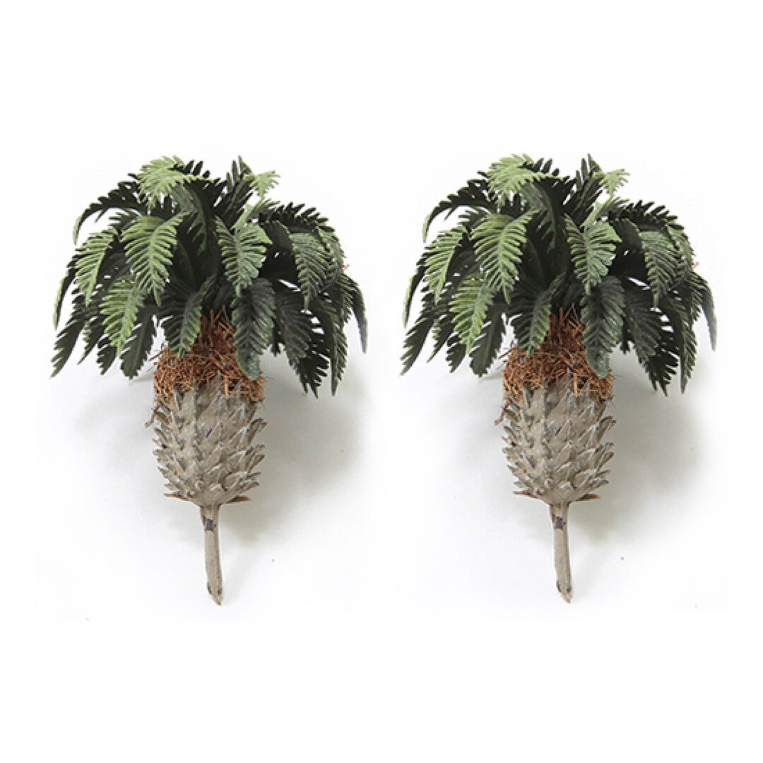 Dollhouse Miniature Set of 2 Sago Palm Trees by Creative Accents - Etsy