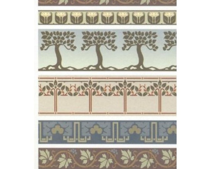Dollhouse Miniature Arts & Crafts Borders for Wallpaper - Etsy