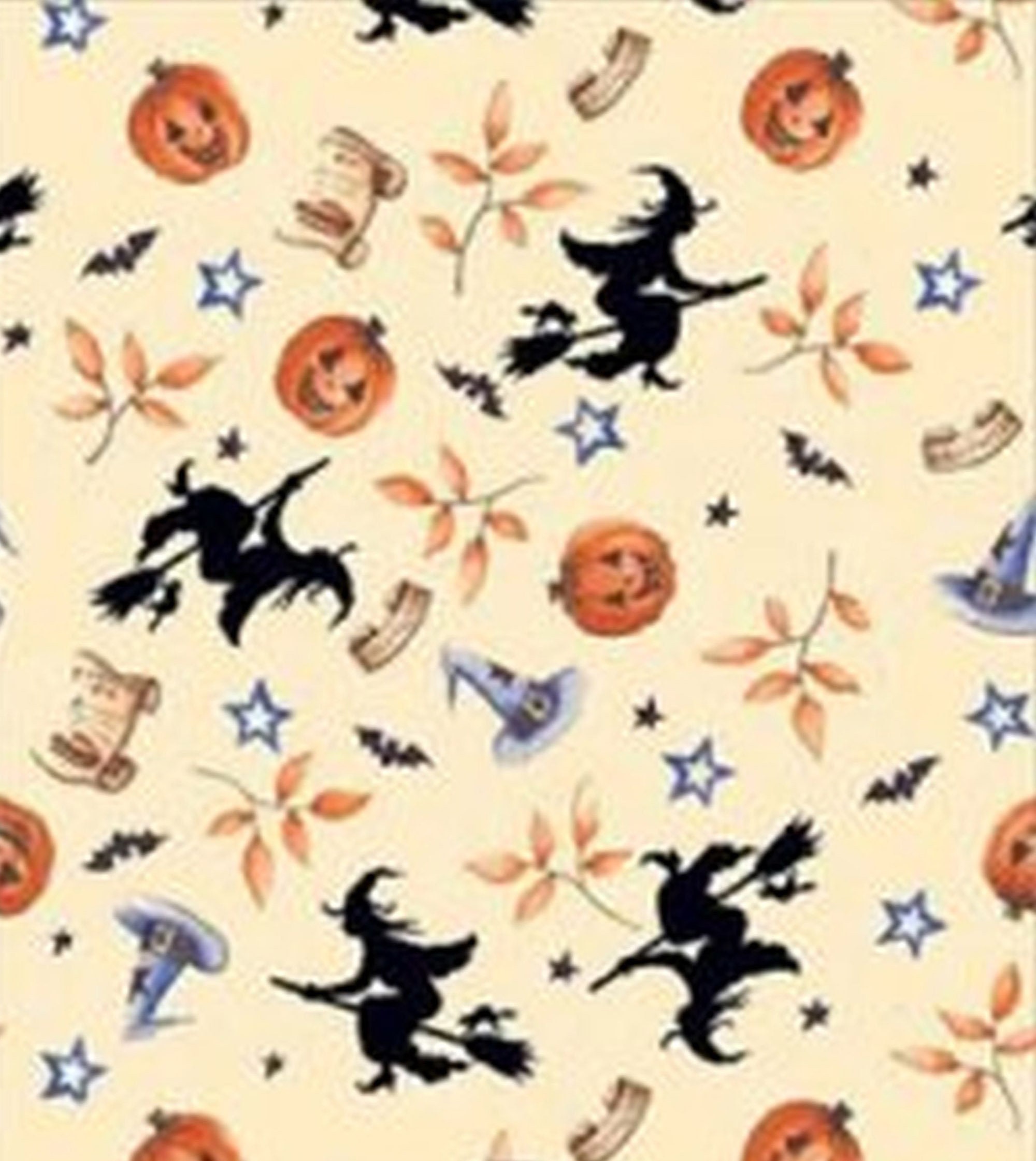 Vintage Halloween Witch Wallpaper