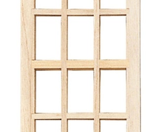 Dollhouse Miniature Standard 12 Light Window 5024 1:12 Scale - Etsy
